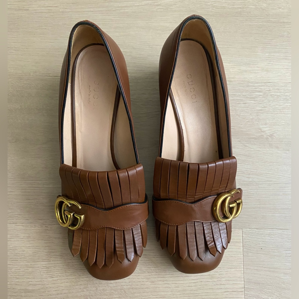 Gucci Heeled Loafers In Very Good Condition! - Gem